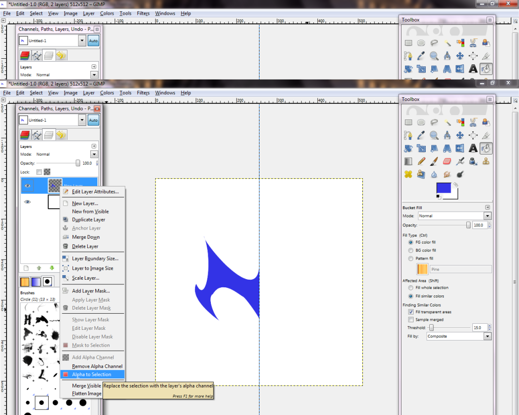  Tutorial How To Shade In Gimp Toribash Community