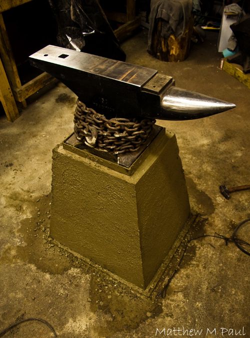 560lb Steel an Concrete Anvil Stand | Bushcraft USA Forums